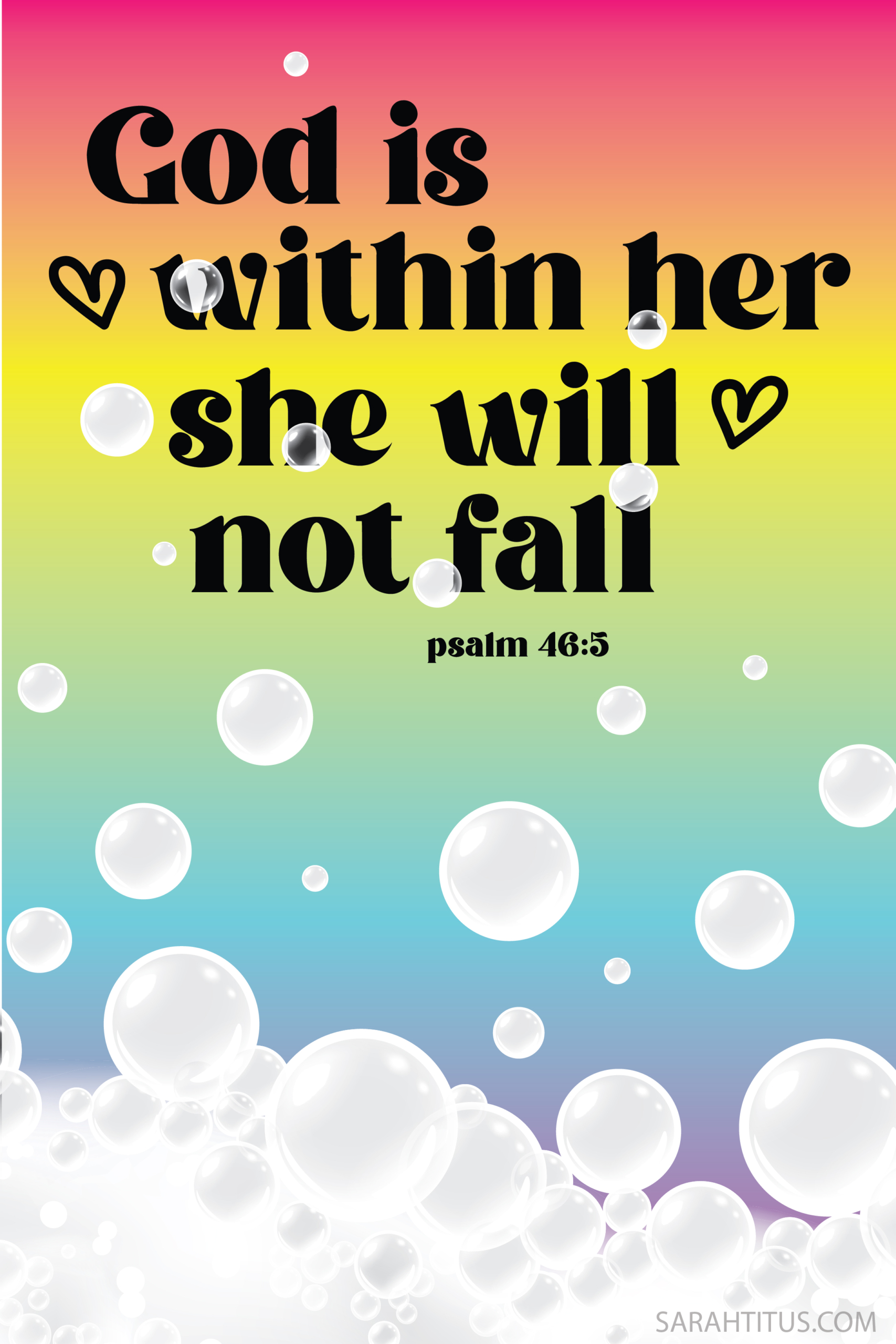 She Will Not Fall Christian Wallpaper Background - Sarah Titus