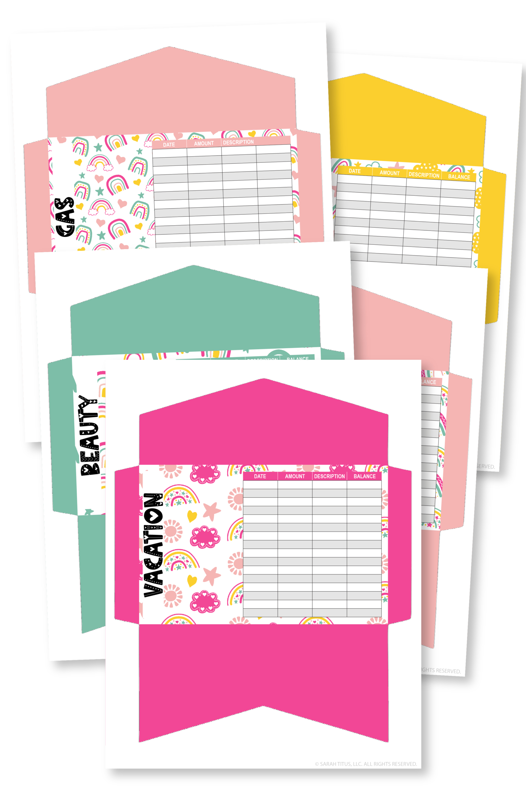 Printables - Cash Envelopes Archives - Sarah Titus