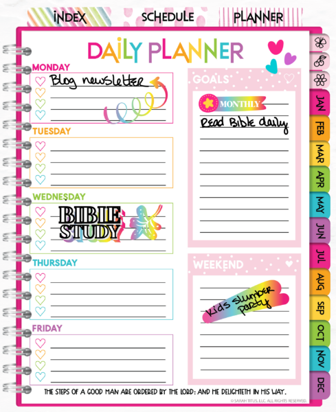Christian Digital Stickers For Planners - Sarah Titus
