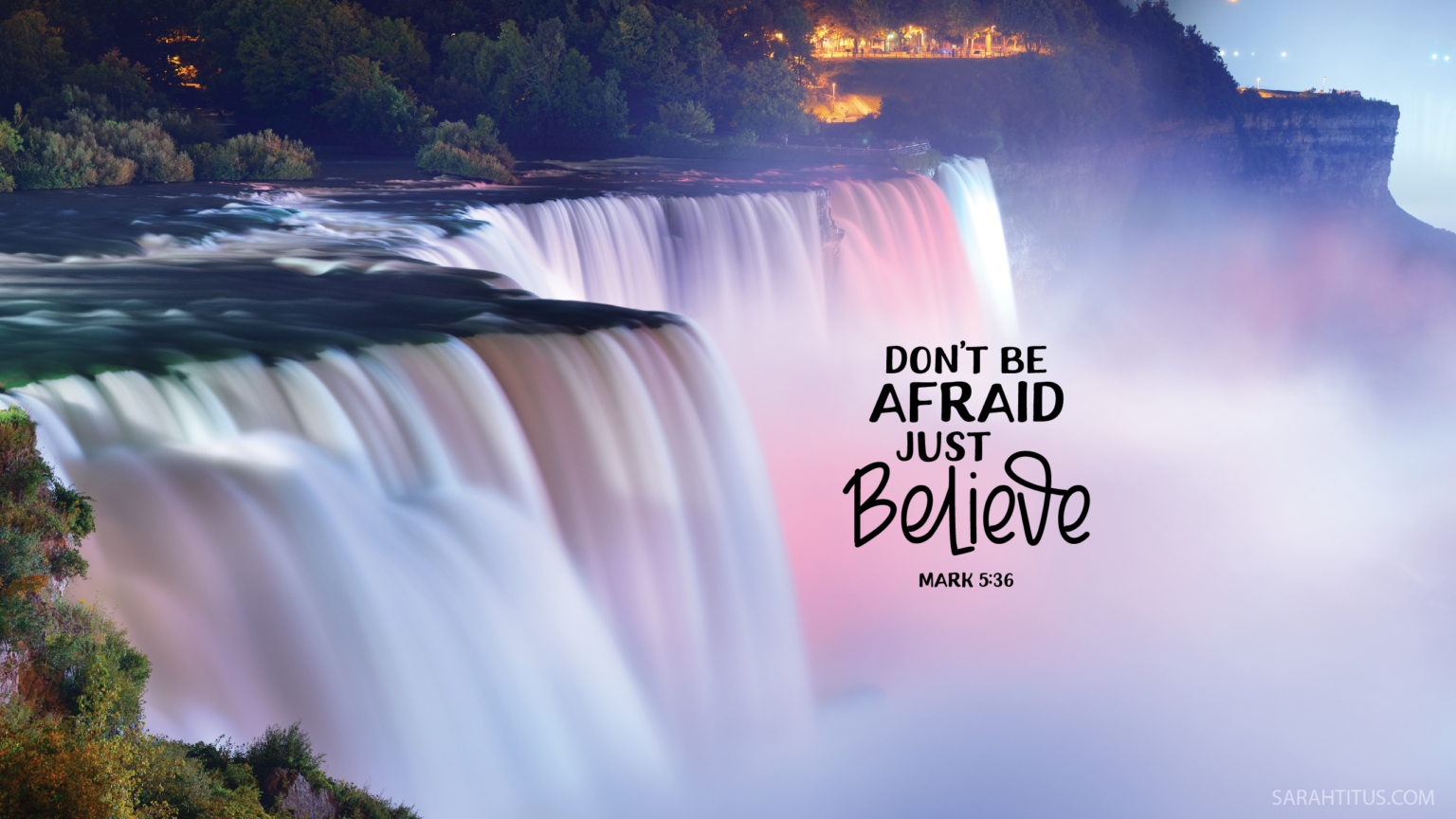 Don't Be Afraid Wallpaper - Sarah Titus