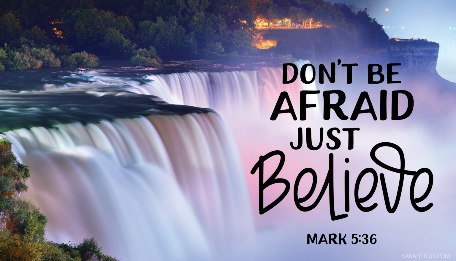 Don't Be Afraid Wallpaper - Sarah Titus