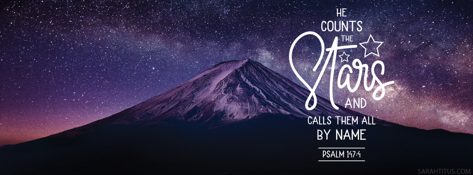 He Counts the Stars Christian Wallpapers - Sarah Titus