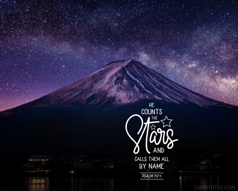 He Counts the Stars Christian Wallpapers - Sarah Titus
