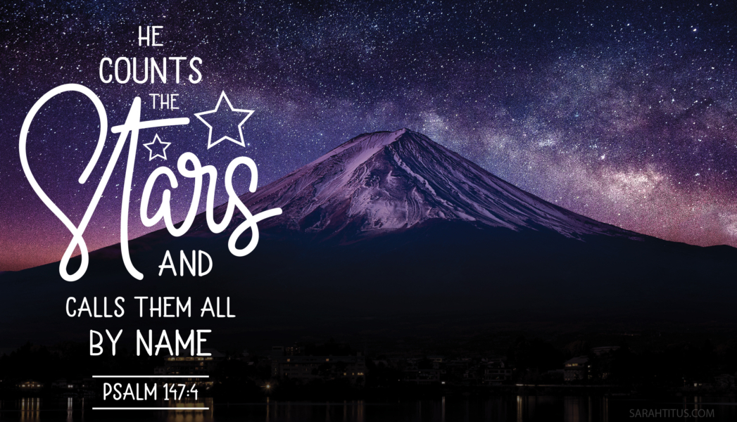 He Counts the Stars Christian Wallpapers - Sarah Titus