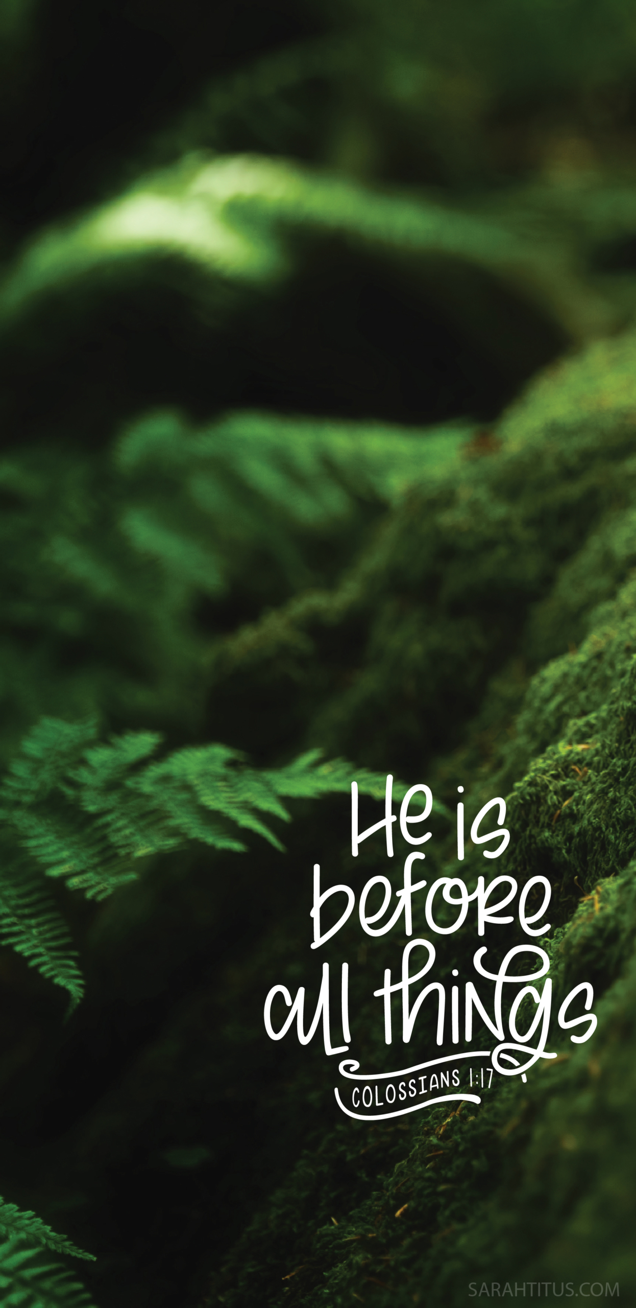 He is Before All Things Wallpaper - Sarah Titus