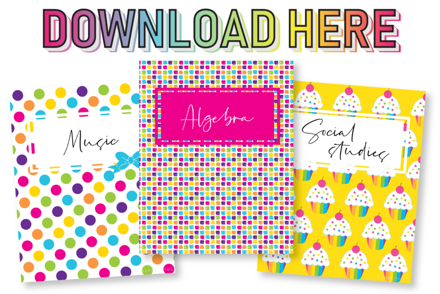 FREE 40+ Binder Covers Printables - Sarah Titus