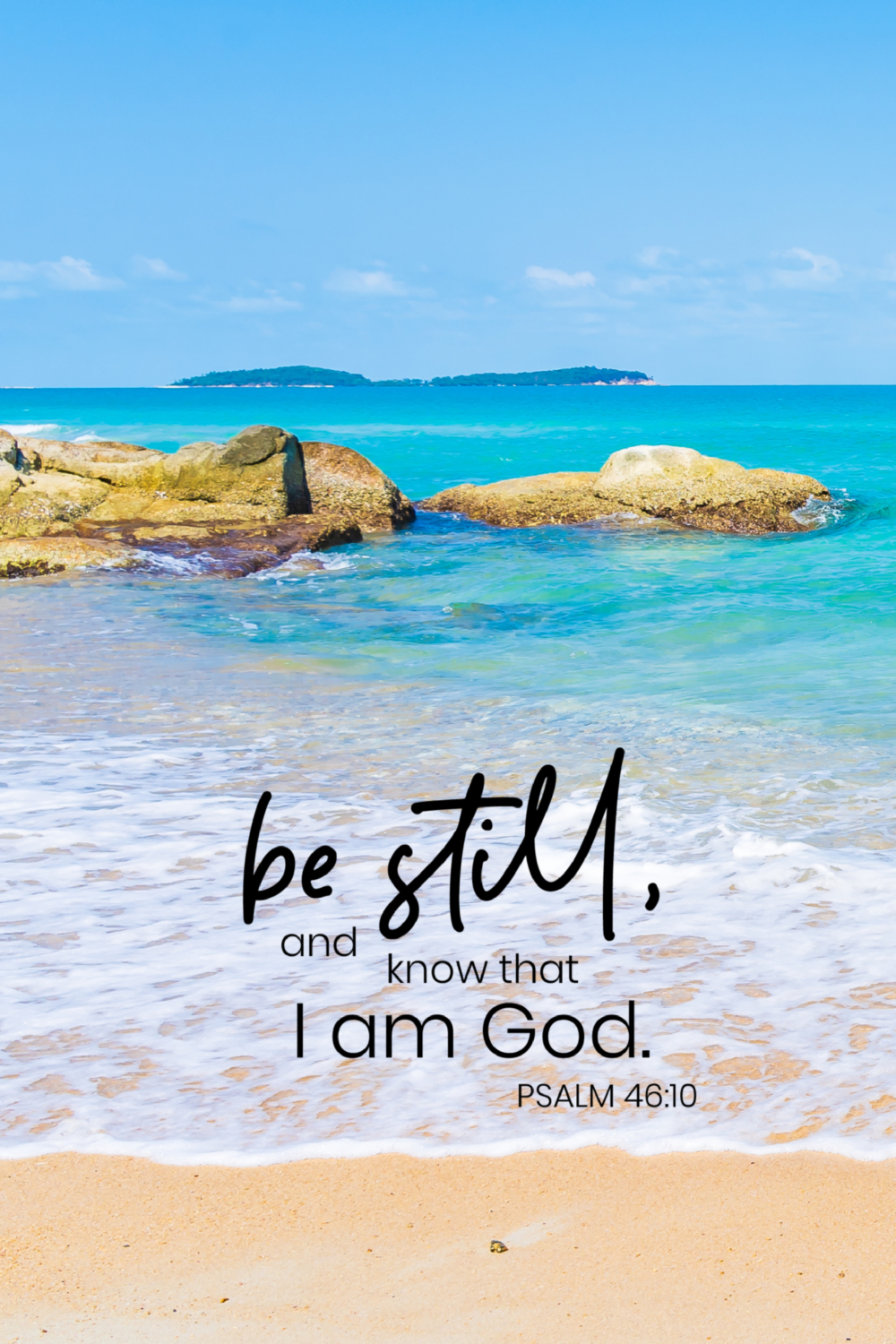 Be Still and Know That I Am God Ocean Wallpaper - Sarah Titus