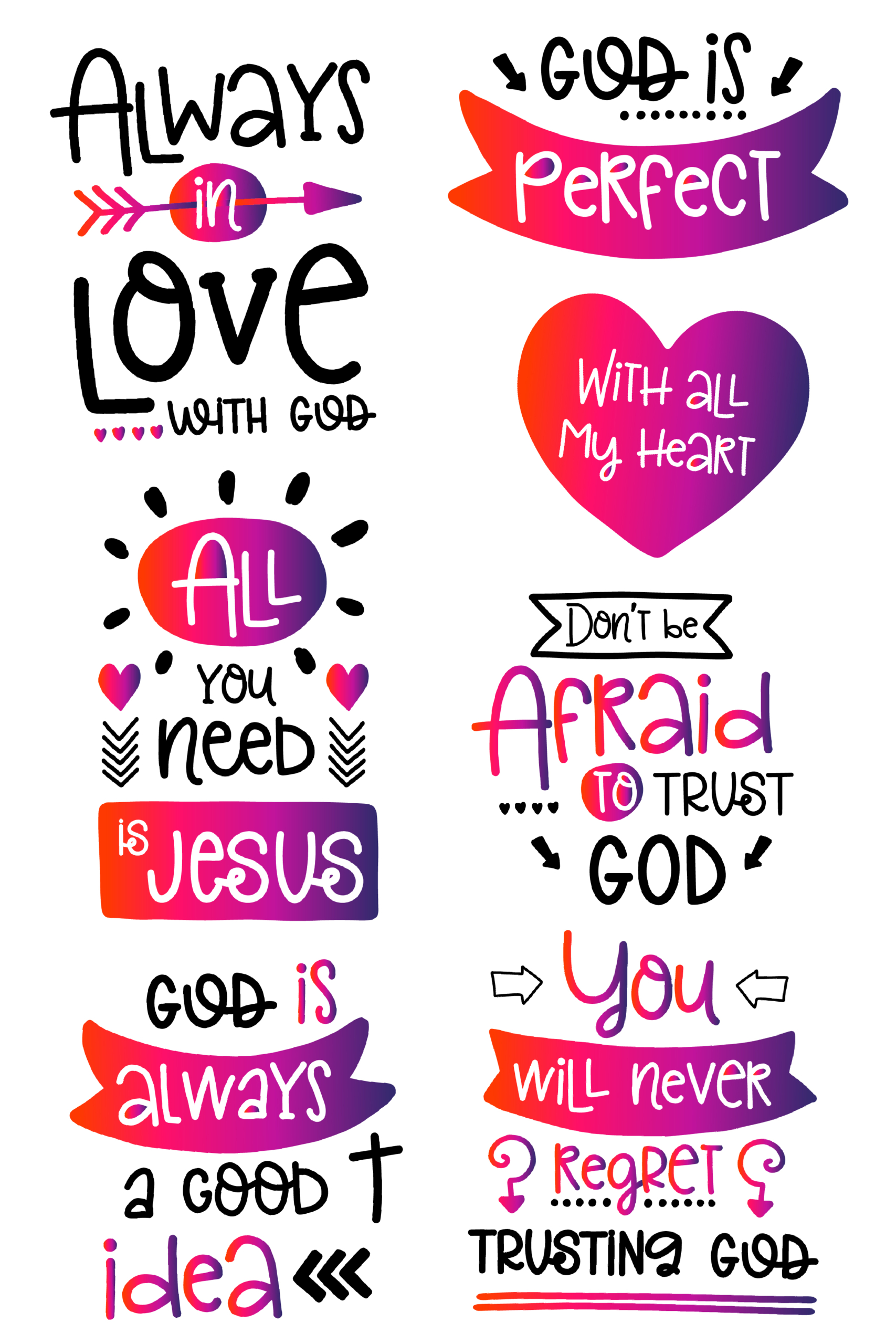 Digital Stickers - Christian - Sarah Titus
