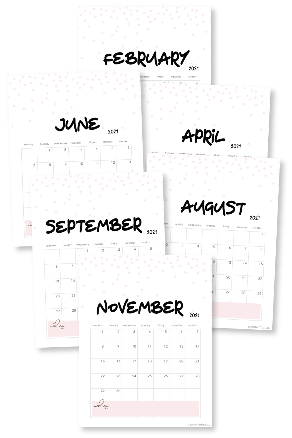 Calendars - 2021 Archives - Sarah Titus