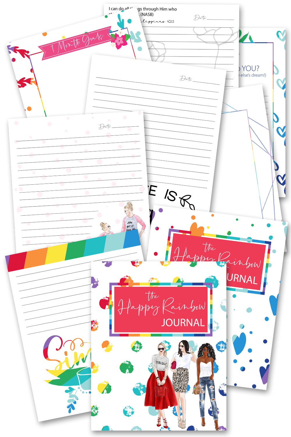 Happy Rainbow Journal - Sarah Titus