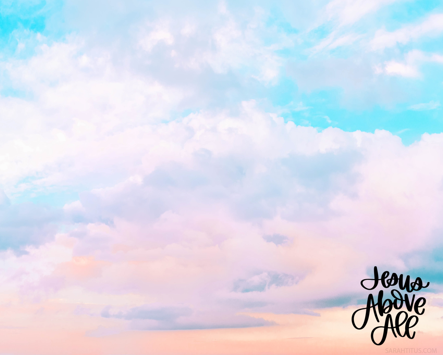 Jesus Above All Wallpaper - Sarah Titus