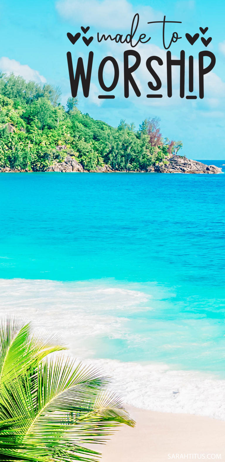 Ocean Made to Worship Wallpaper - Sarah Titus