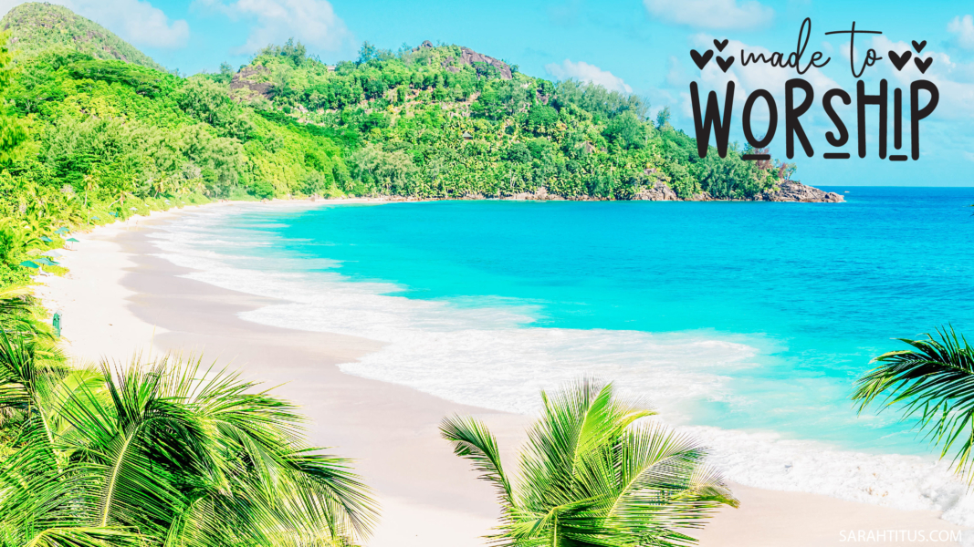 Ocean Made to Worship Wallpaper - Sarah Titus