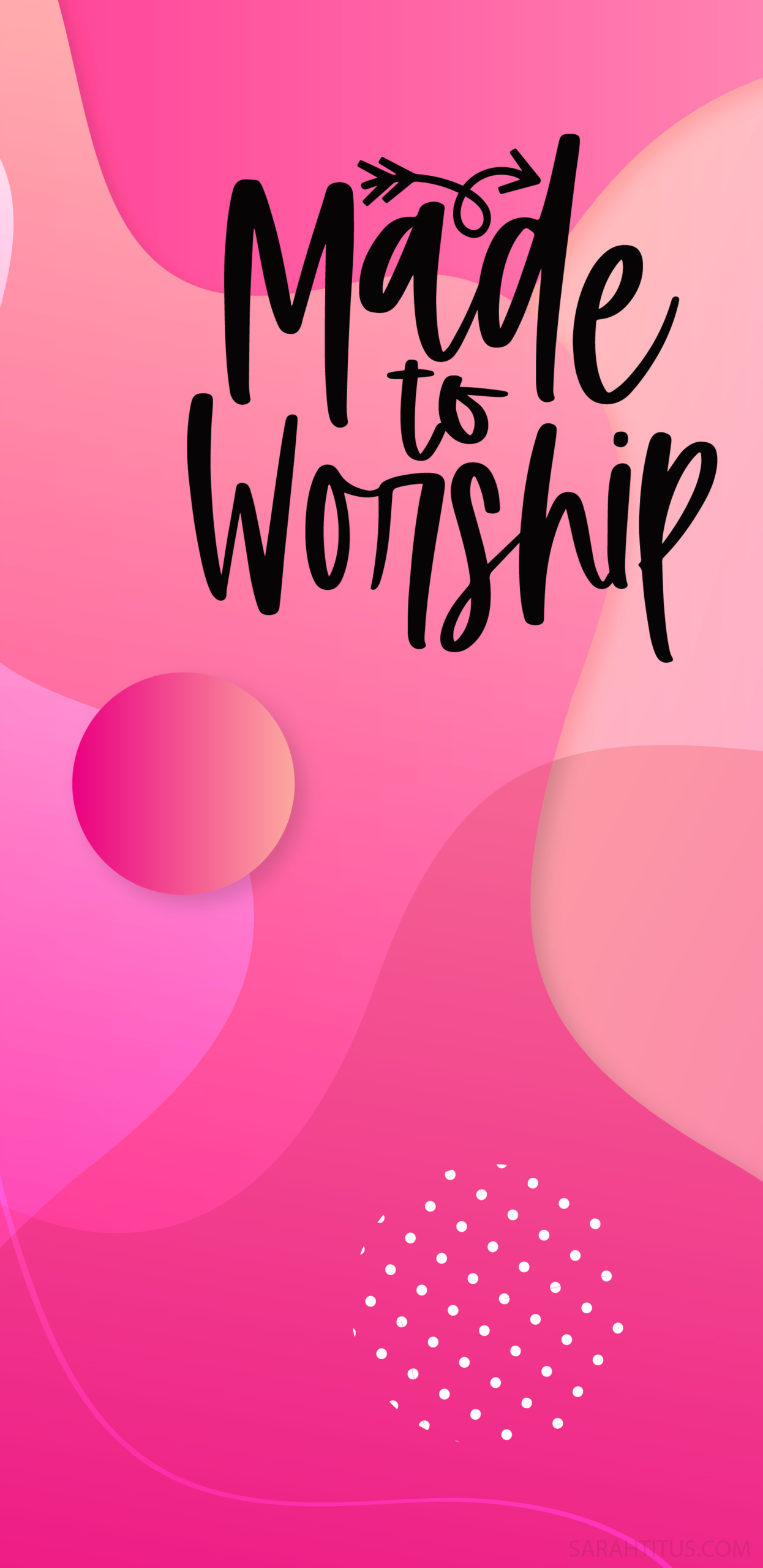Made to Worship Geometric Pattern Wallpaper - Sarah Titus