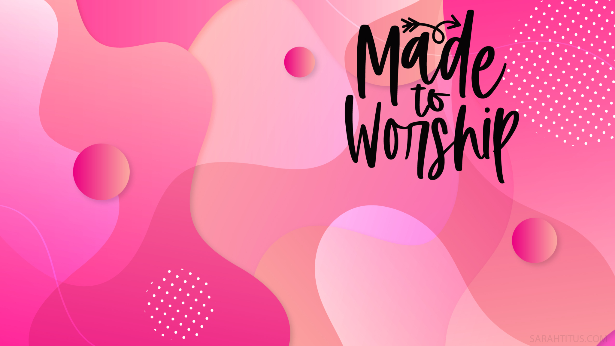 Made to Worship Geometric Pattern Wallpaper - Sarah Titus