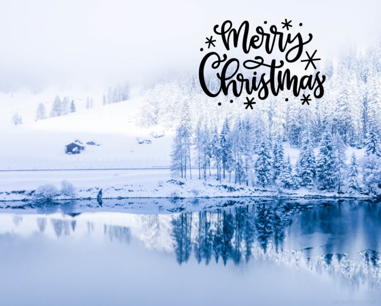 Merry Christmas Holiday Wallpaper - Sarah Titus