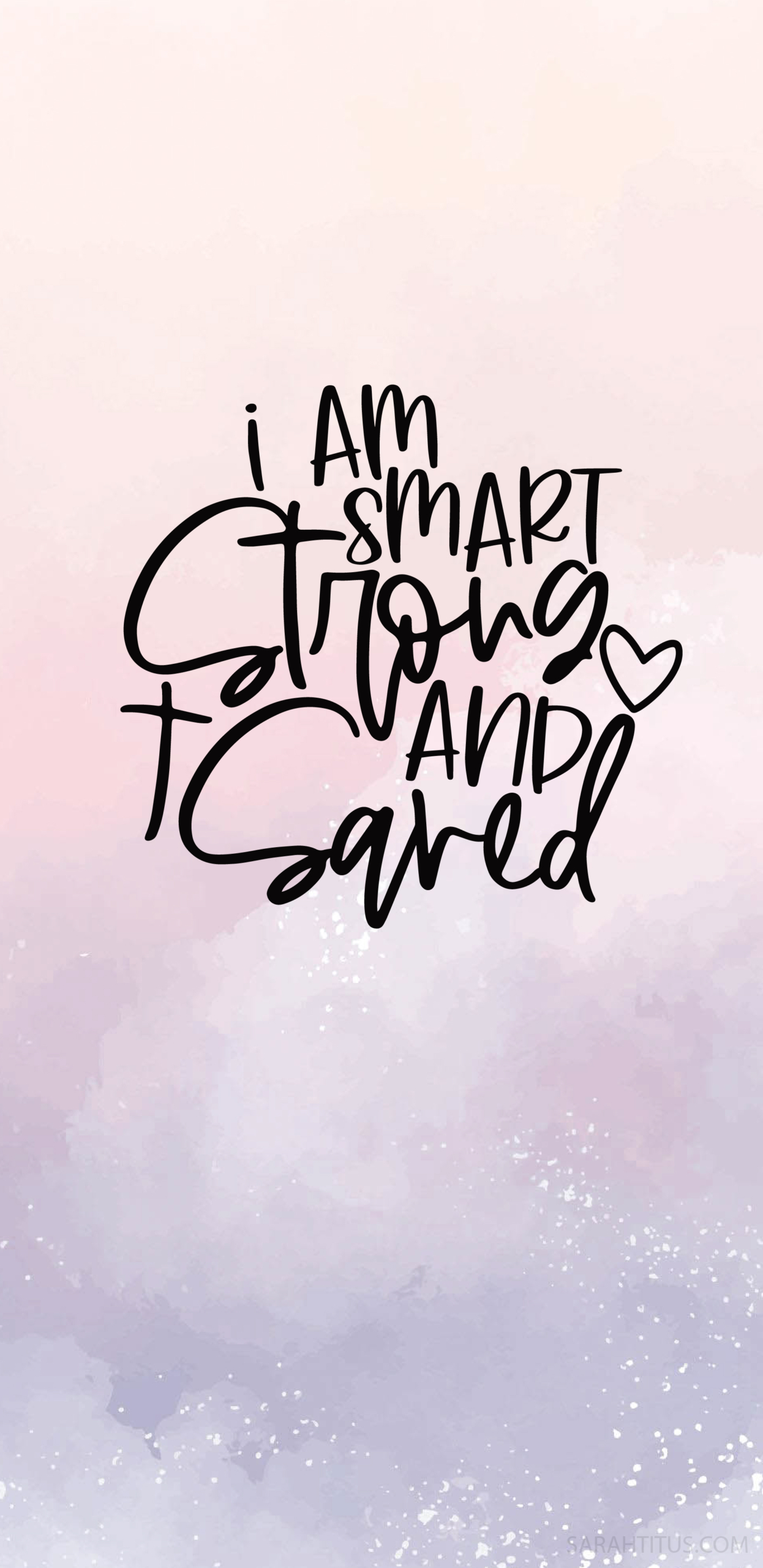 Smart Strong and Saved Wallpaper - Sarah Titus