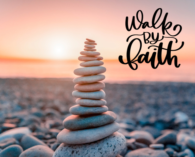 Walk By Faith Inspirational Wallpaper - Sarah Titus