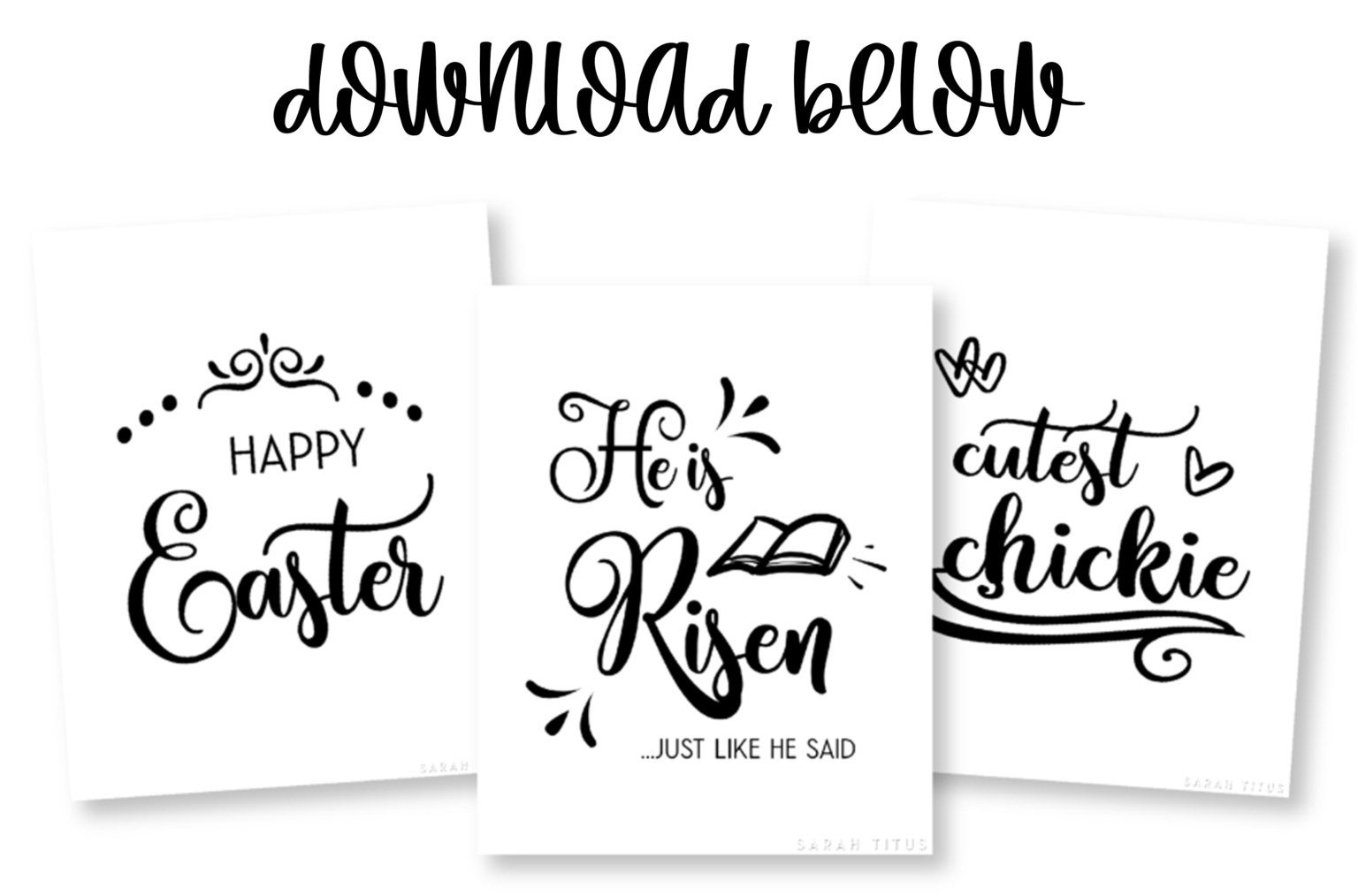 Free Printable Easter Signs - Sarah Titus