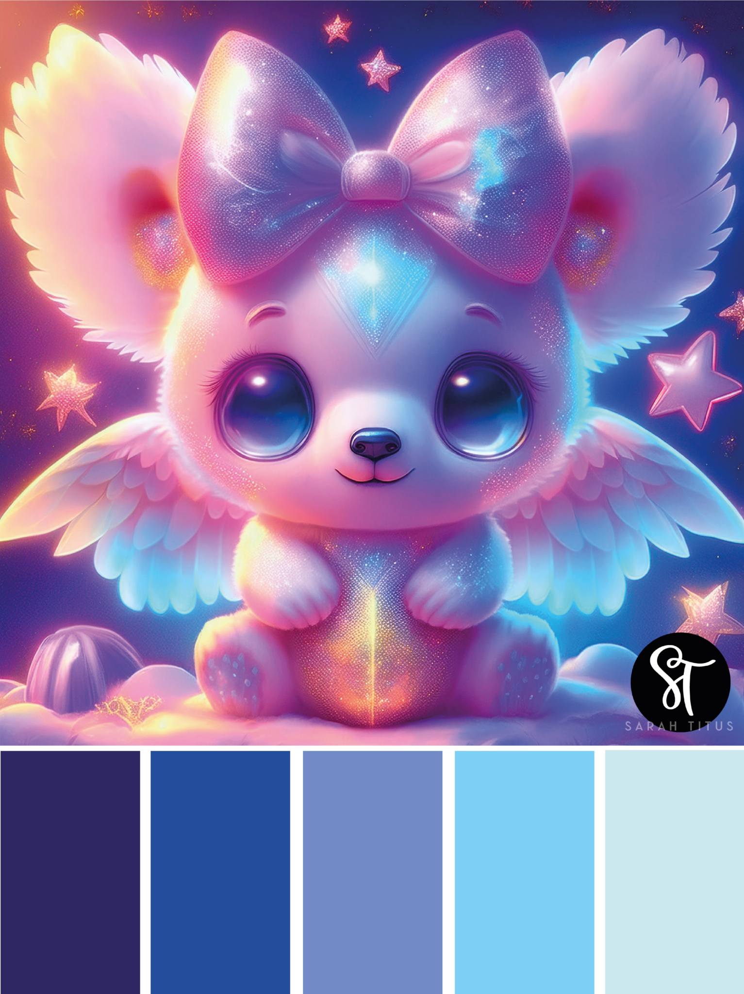 Cute Angel Animals Color Palettes - Sarah Titus