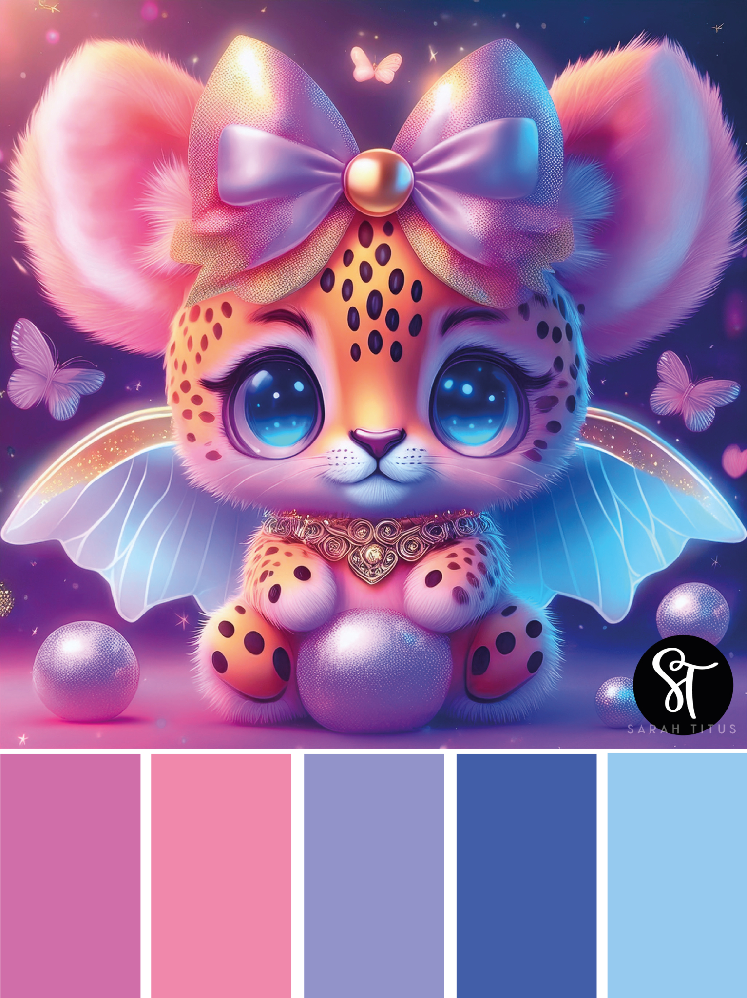 Cute Angel Animals Color Palettes - Sarah Titus