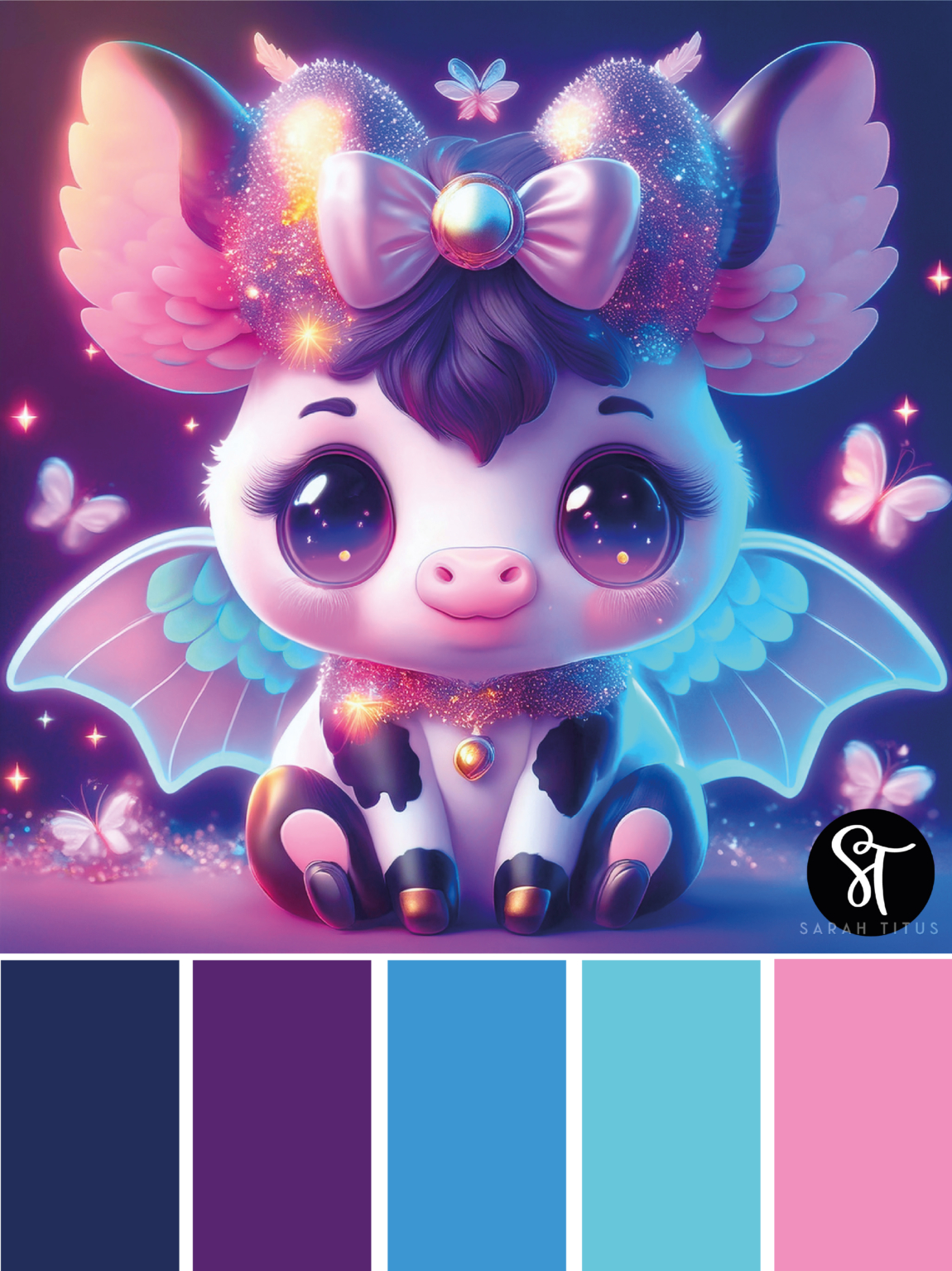 Cute Angel Animals Color Palettes - Sarah Titus
