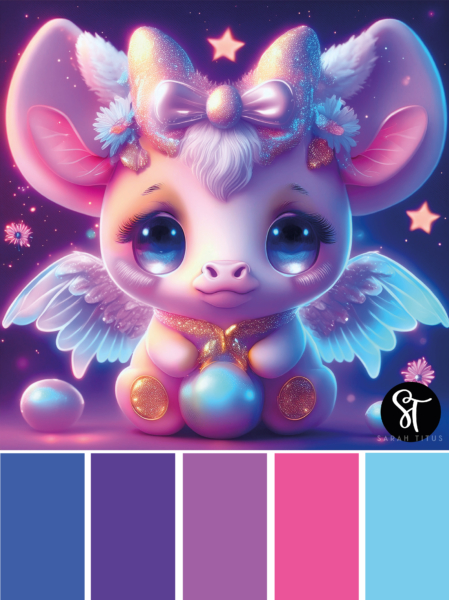 Cute Angel Animals Color Palettes - Sarah Titus