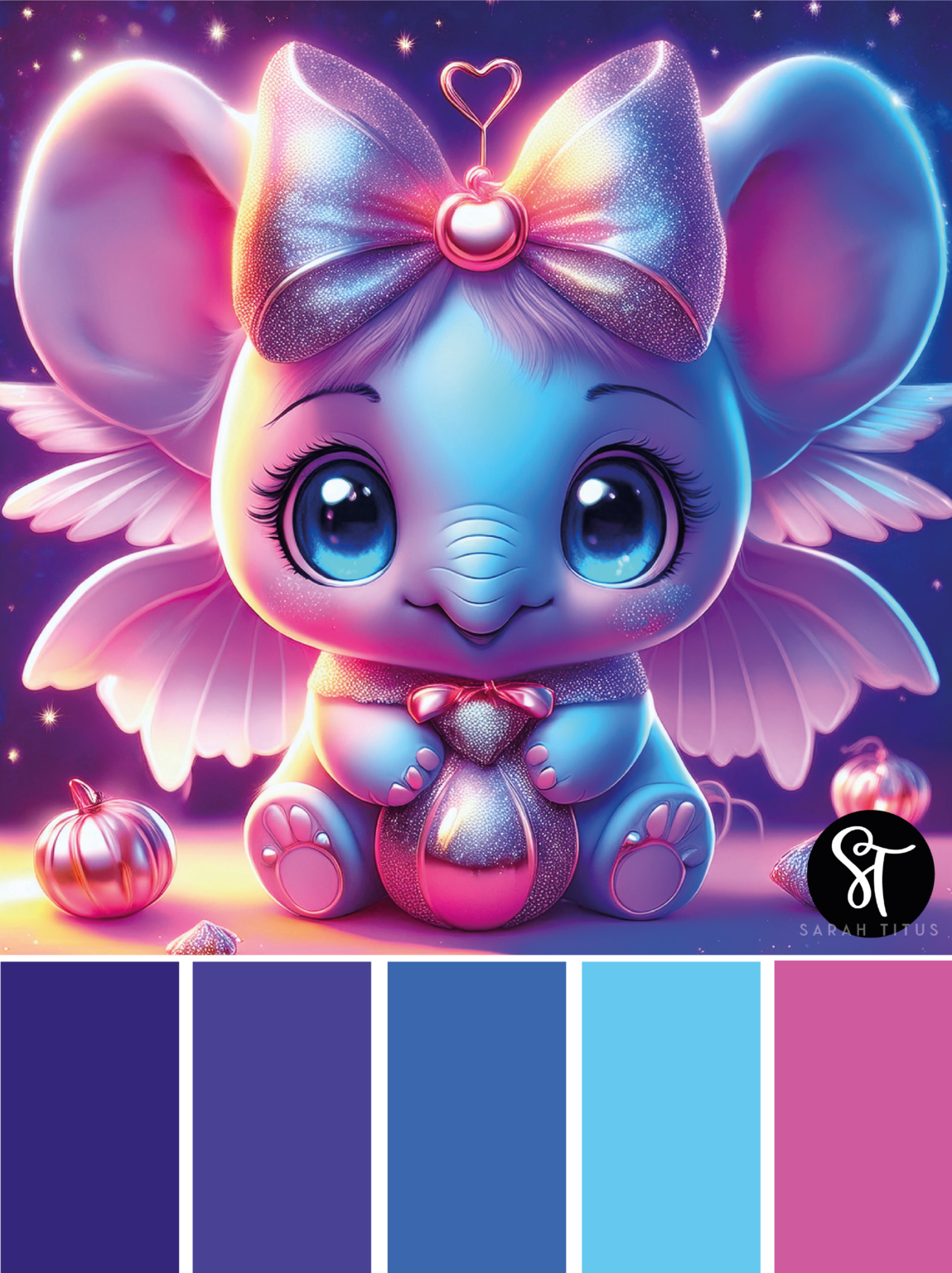 Cute Angel Animals Color Palettes - Sarah Titus