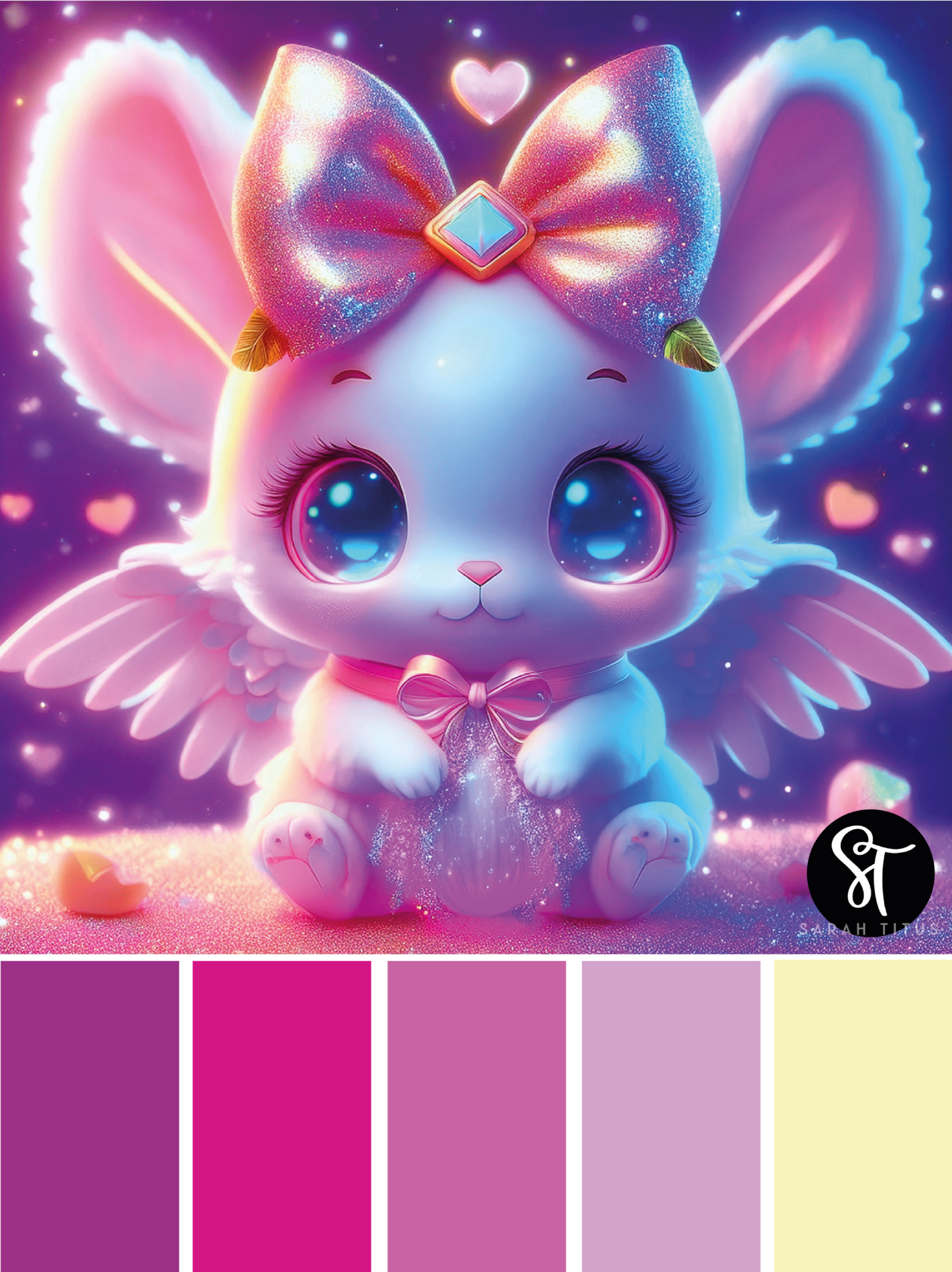 Cute Angel Animals Color Palettes - Sarah Titus