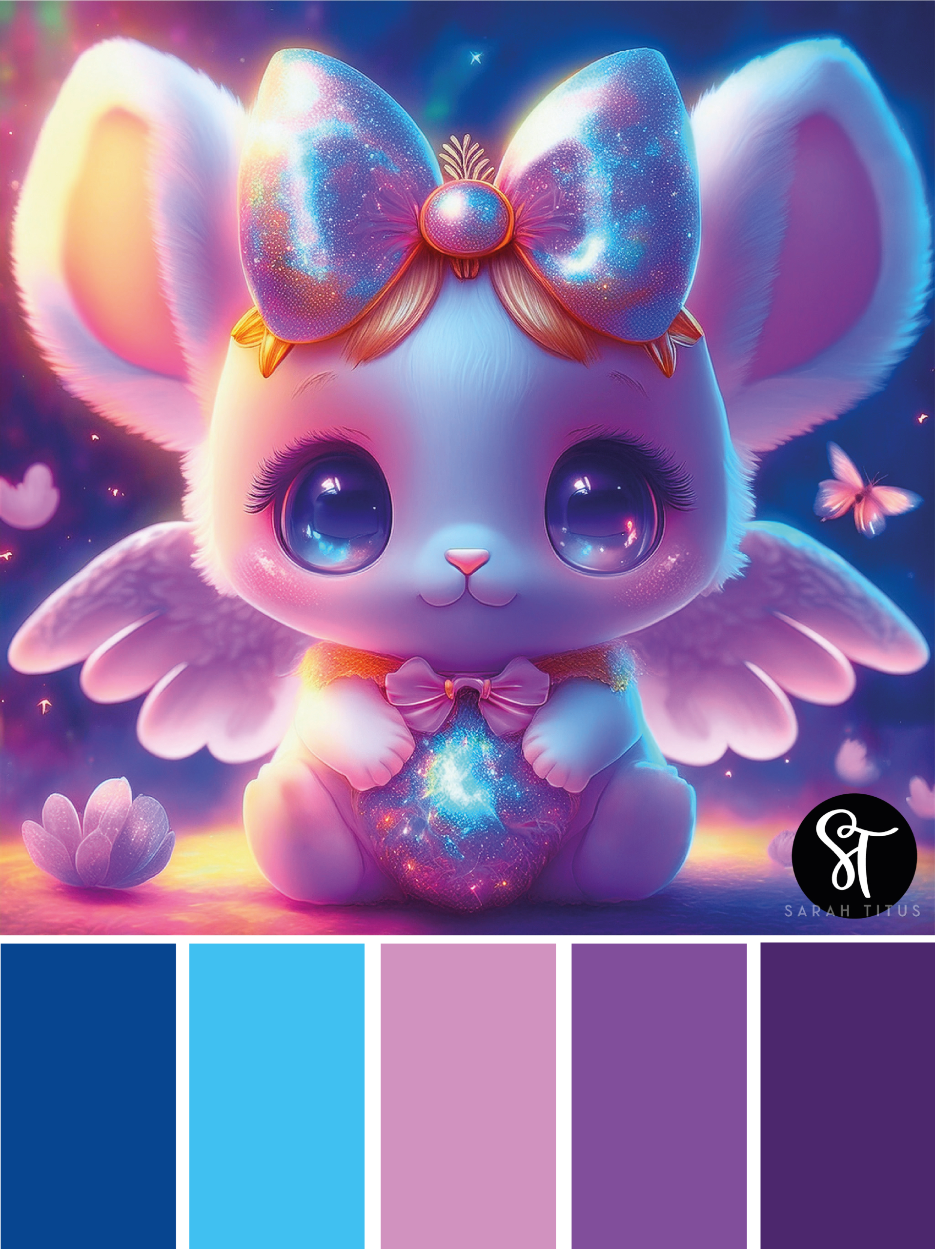 Cute Angel Animals Color Palettes - Sarah Titus