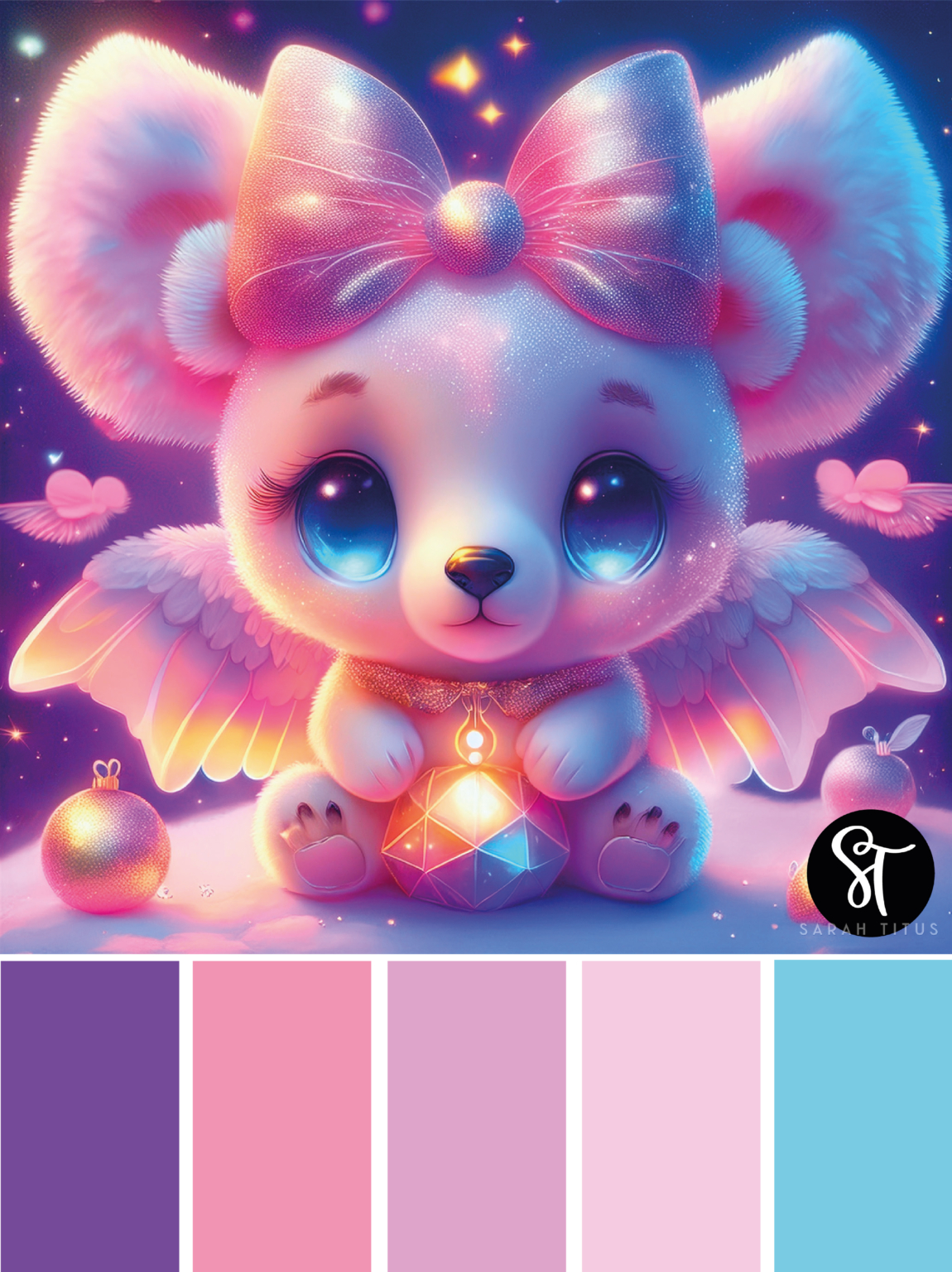 Cute Angel Animals Color Palettes - Sarah Titus