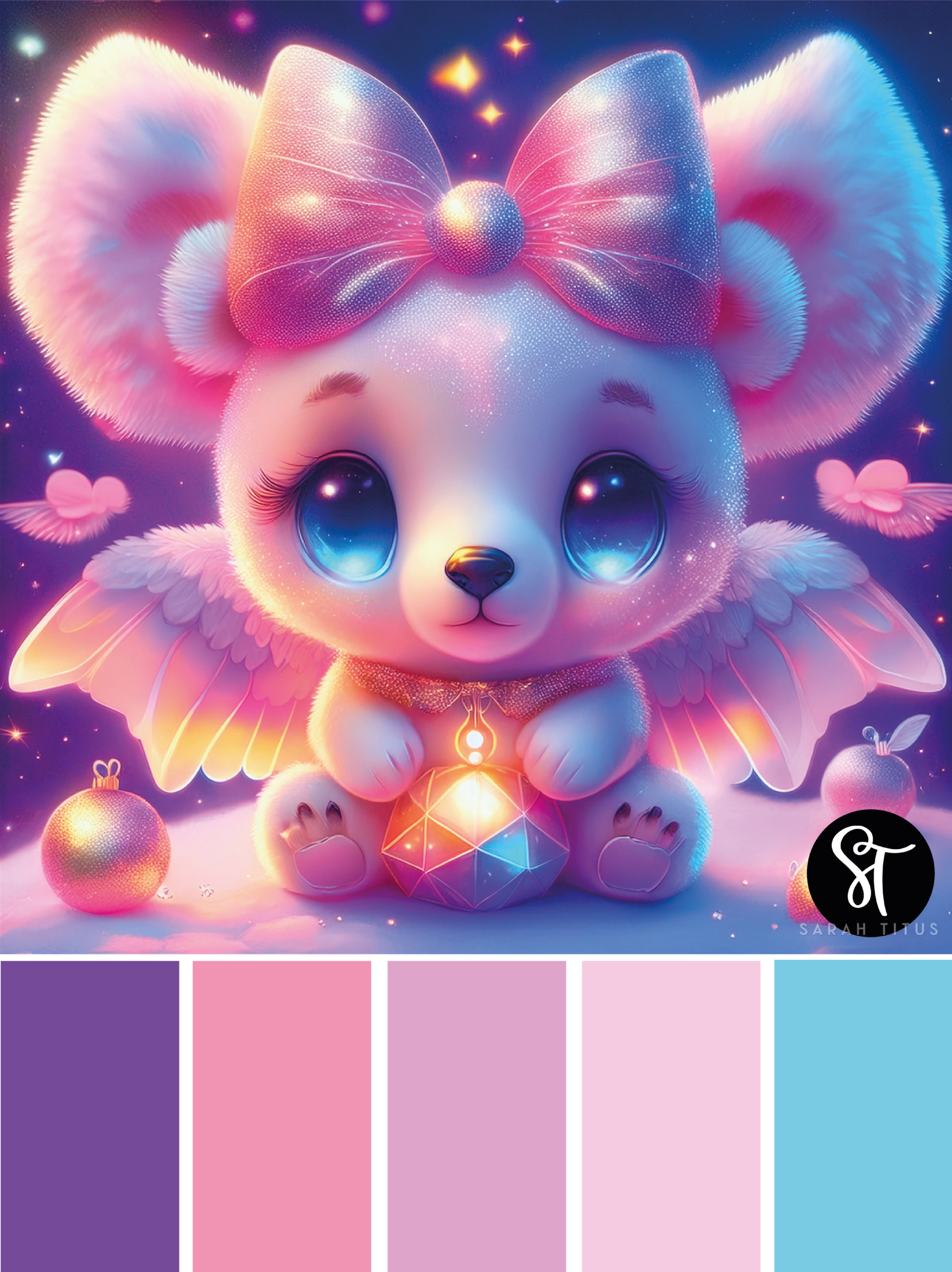 Cute Angel Animals Color Palettes - Sarah Titus