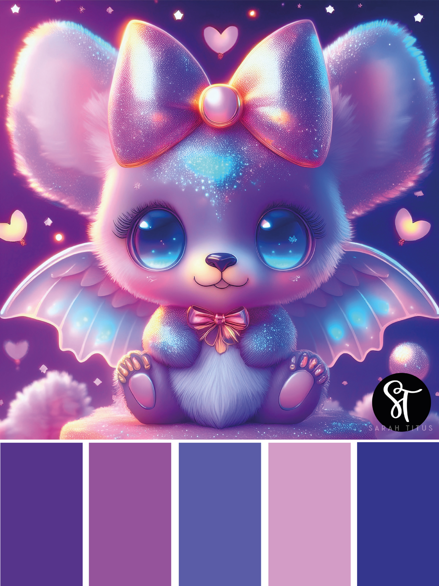 Cute Angel Animals Color Palettes - Sarah Titus