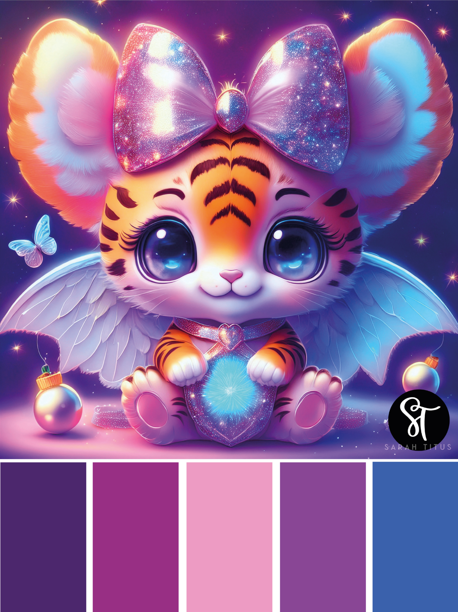 Cute Angel Animals Color Palettes - Sarah Titus