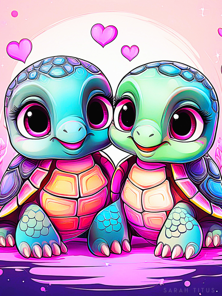 Cute Chibi Animal Couples Wallpaper for iPads - Sarah Titus