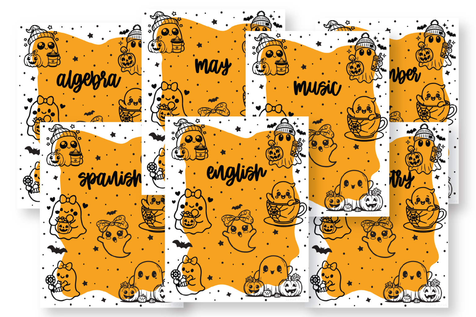 Halloween Binder Covers - Sarah Titus