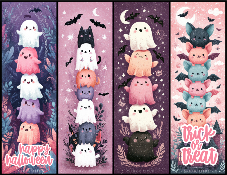 Free Printable Halloween Bookmarks - Sarah Titus