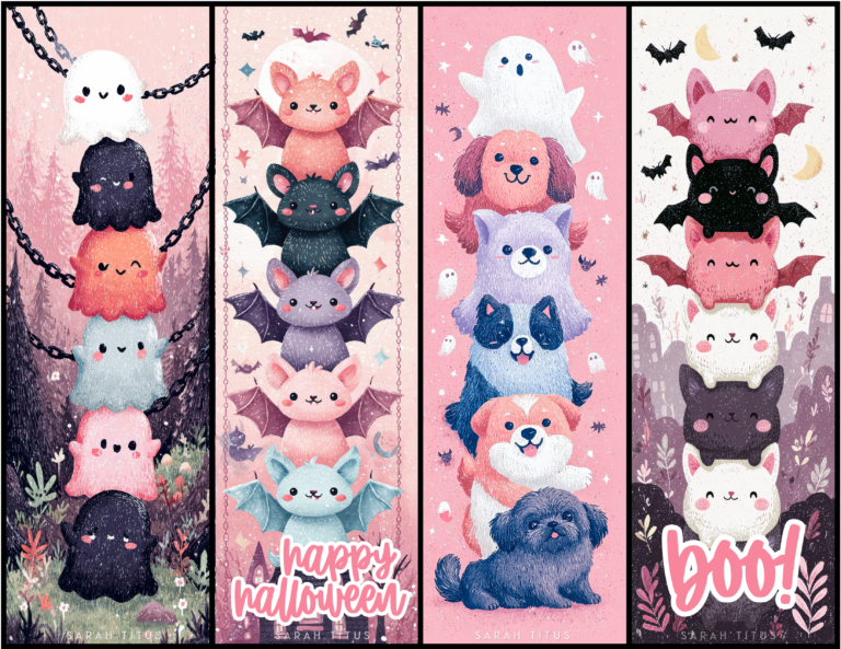 Free Printable Halloween Bookmarks - Sarah Titus