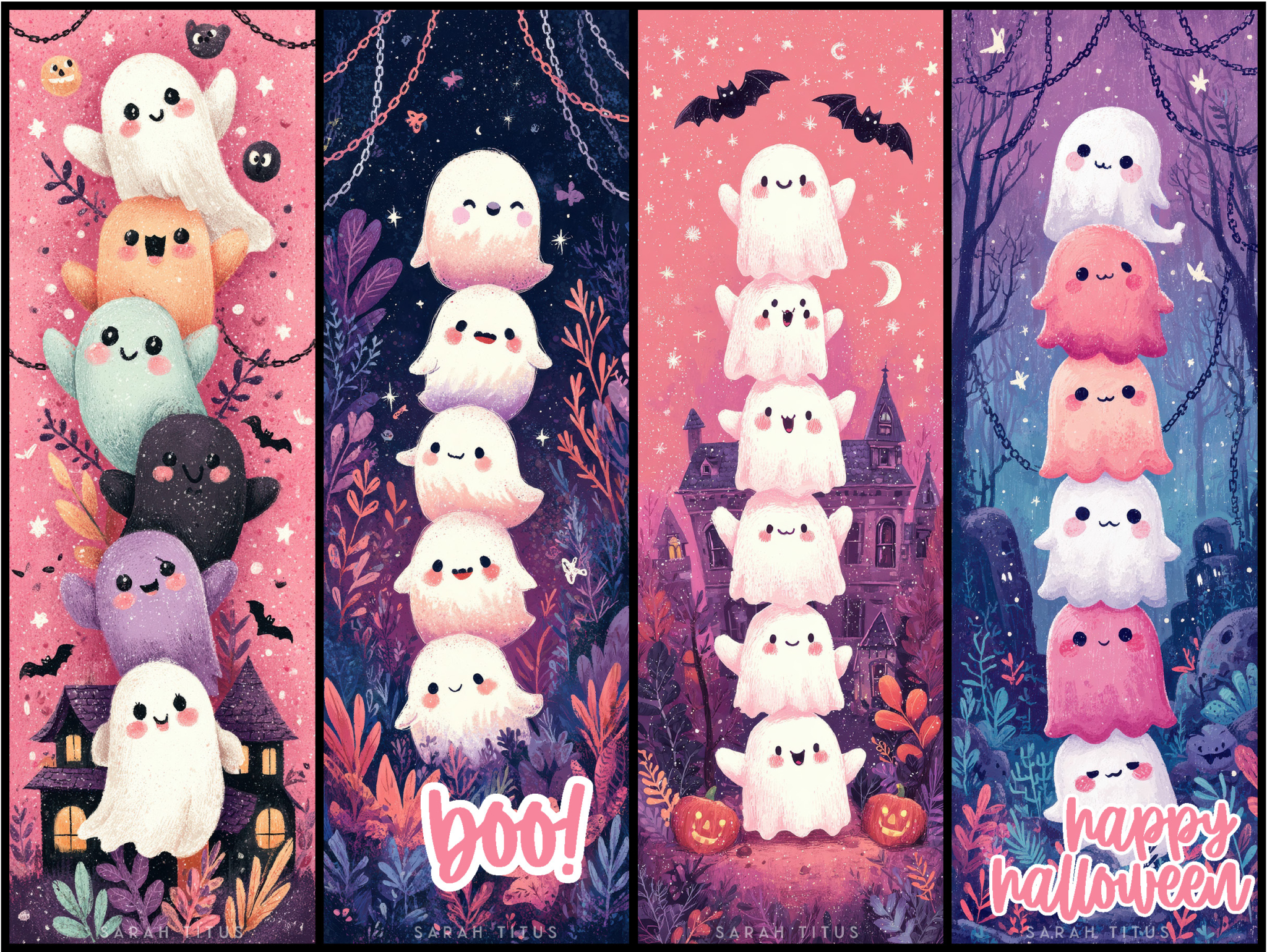 Free Printable Halloween Bookmarks - Sarah Titus