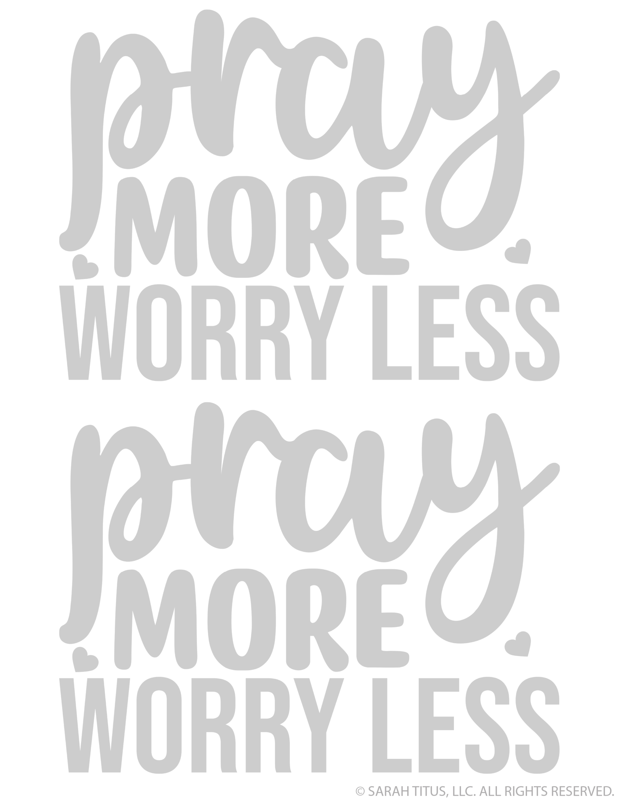 30 Faith Hand Lettering Practice Sheets - Sarah Titus