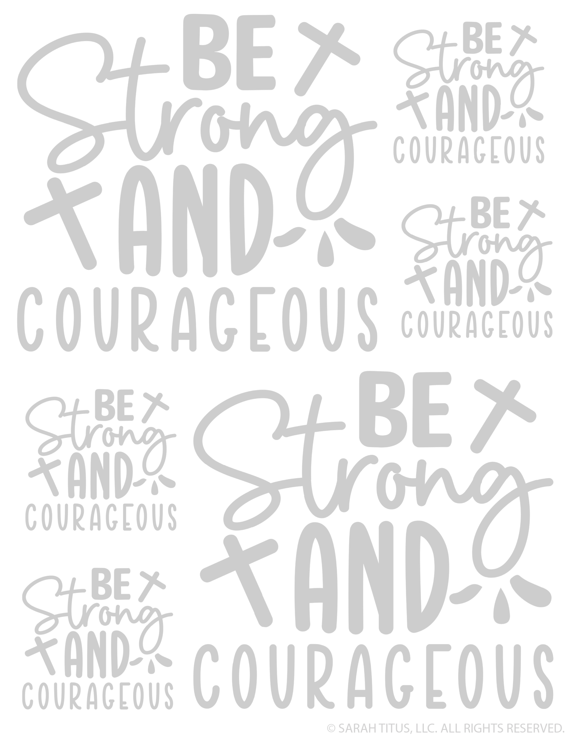 30 Faith Hand Lettering Practice Sheets - Sarah Titus