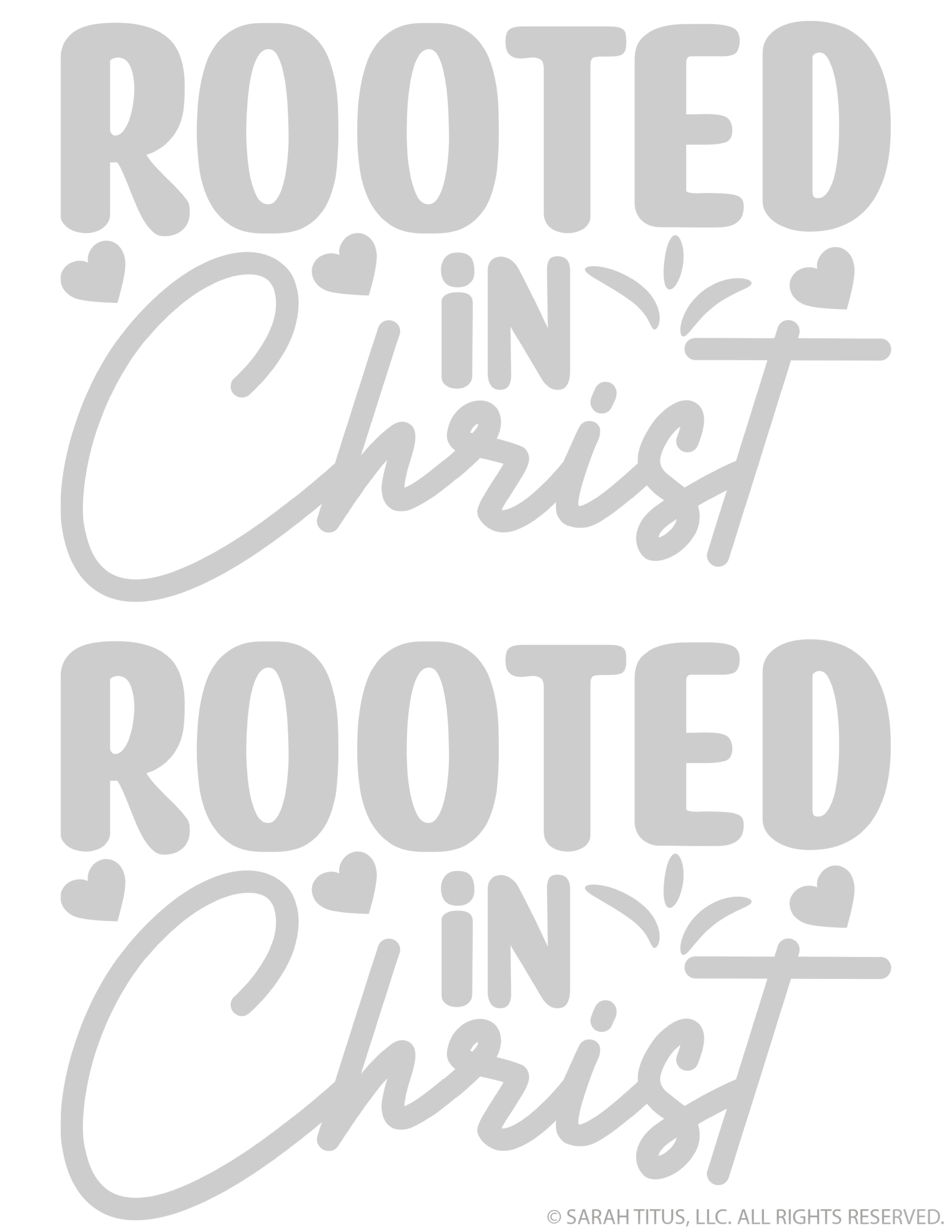 30 Faith Hand Lettering Practice Sheets - Sarah Titus