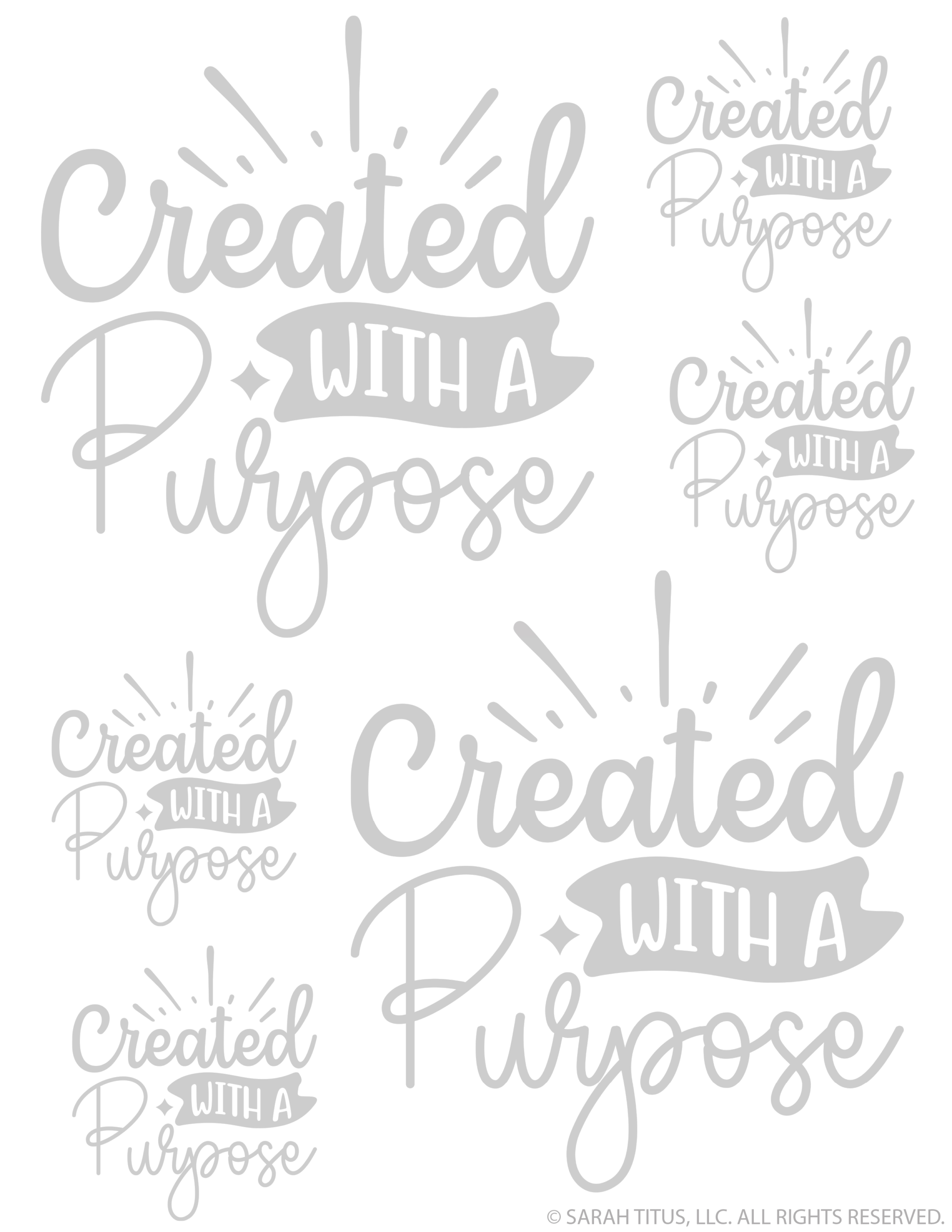 30 Faith Hand Lettering Practice Sheets - Sarah Titus