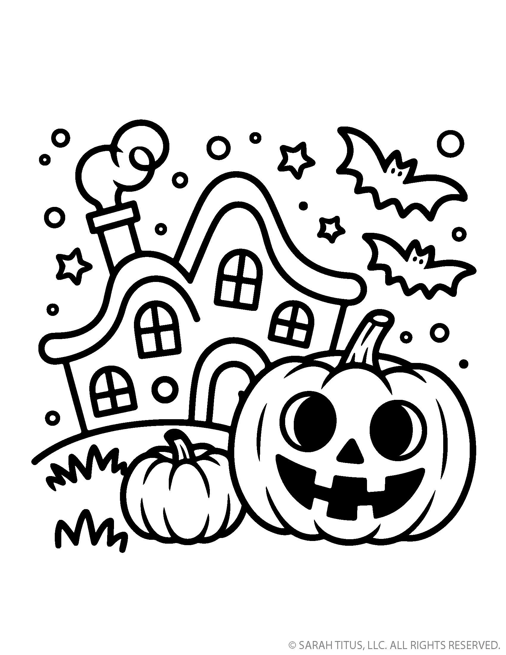 50+ Halloween Coloring Pages - Sarah Titus