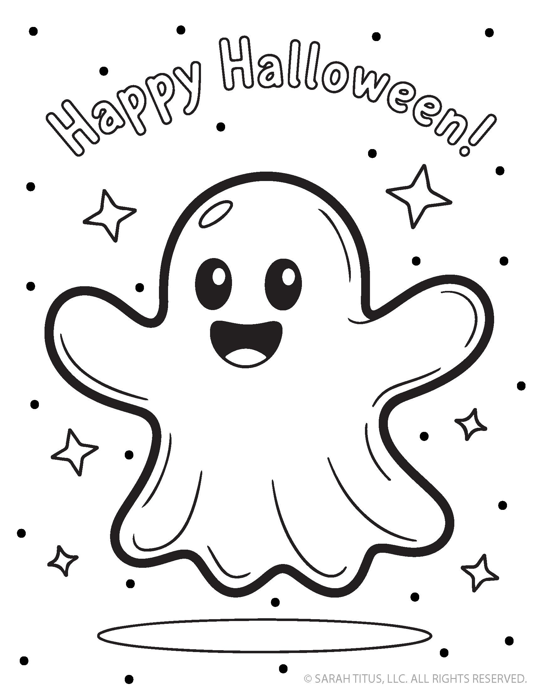 50+ Halloween Coloring Pages - Sarah Titus