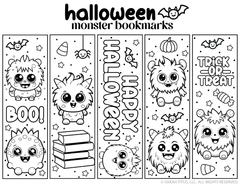 Halloween Boo-kmarks - Sarah Titus