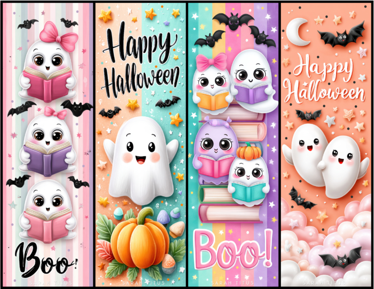 Free Printable Halloween Bookmarks - Sarah Titus