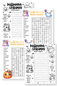 Halloween Word Search Printables - Sarah Titus