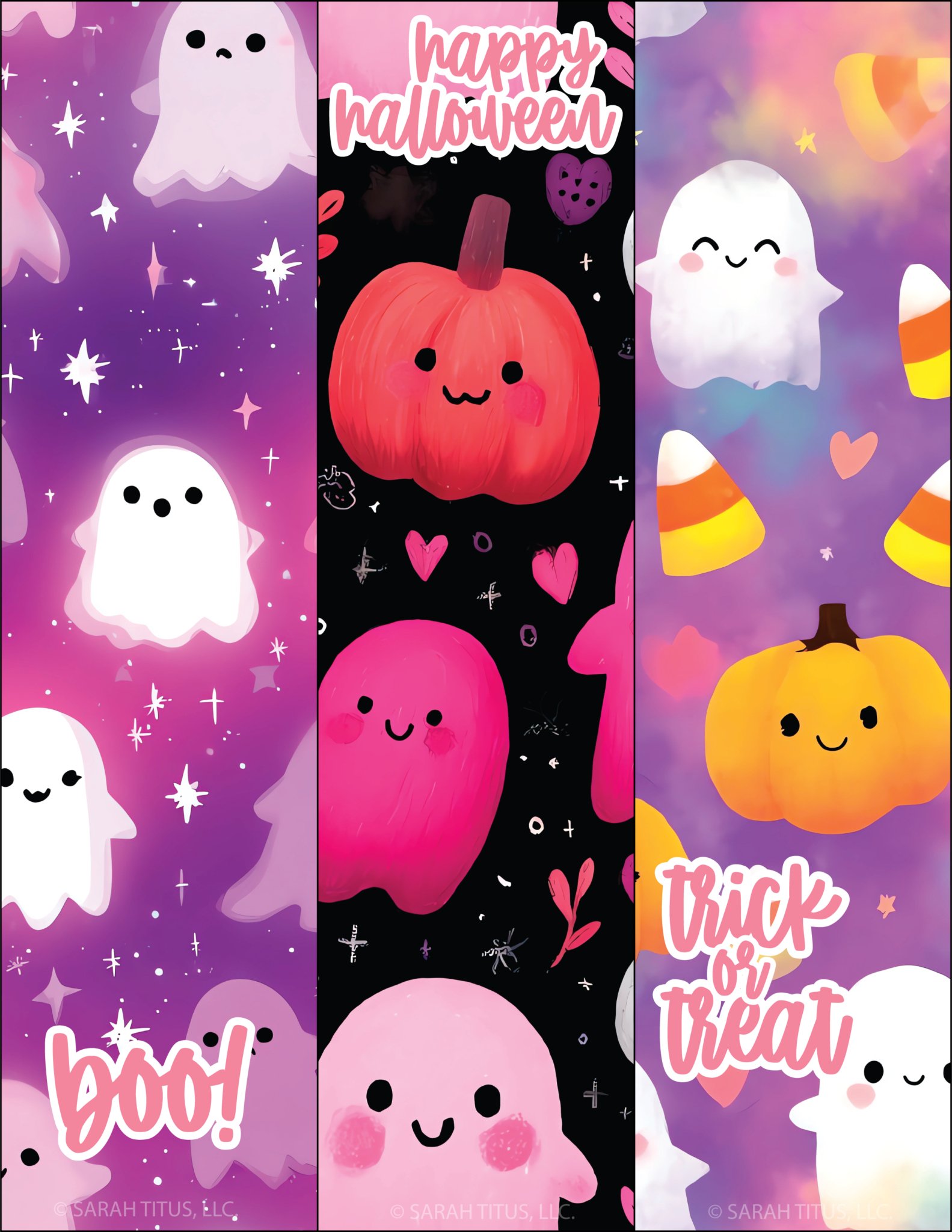 Free Printable Halloween Bookmarks - Sarah Titus