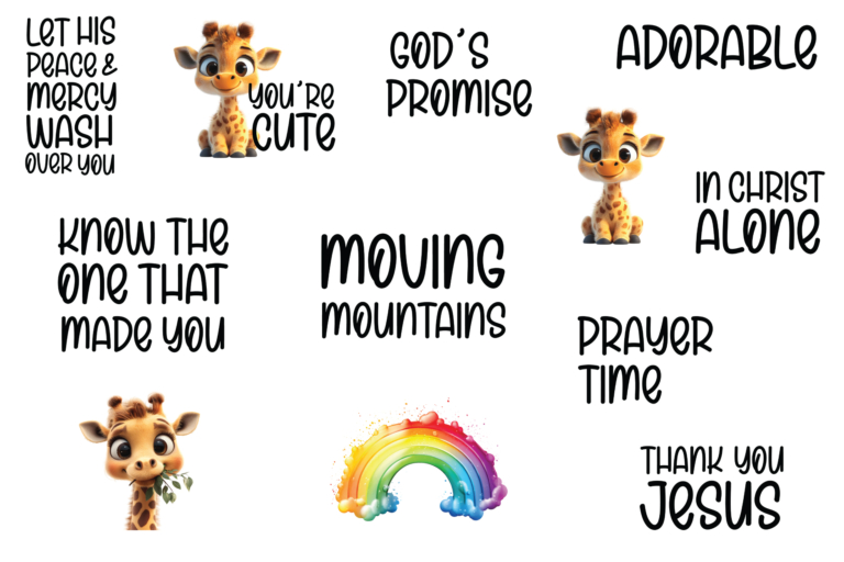 Rainbow Digital Stickers - Sarah Titus